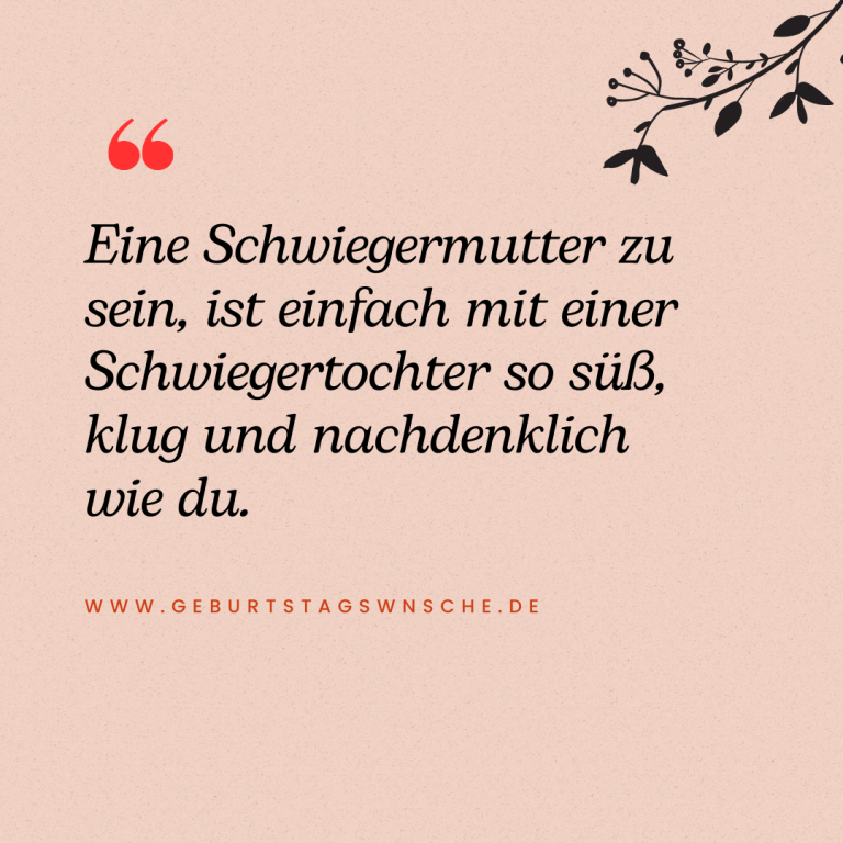 Geburtstagsspruche Fur Die Schwiegertochter
