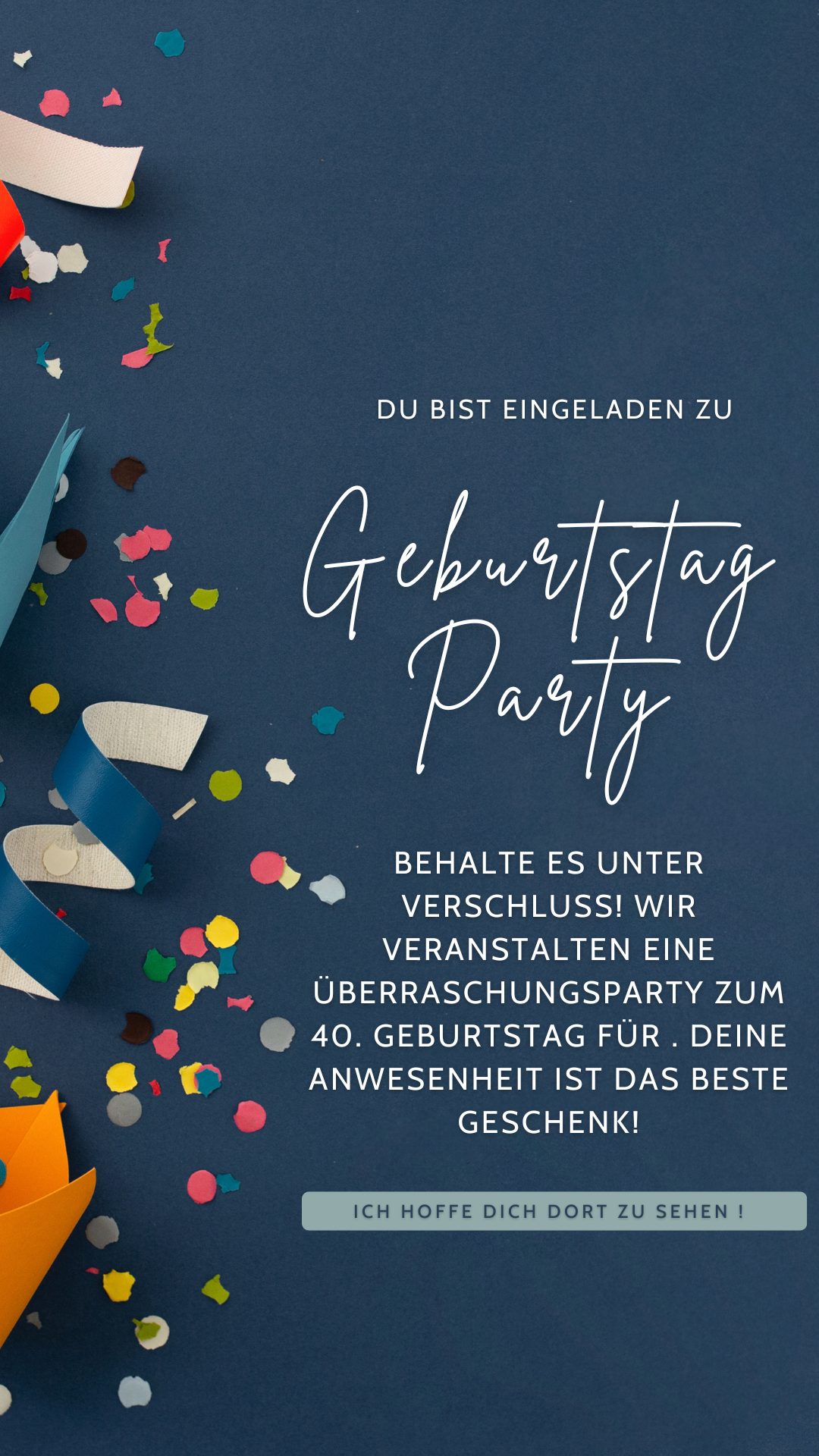 Stilvolle Einladungstext Zum 40 Geburtstag Bilder
