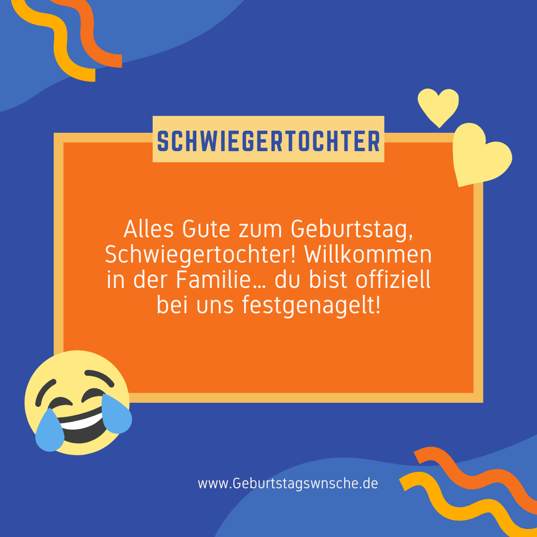 Geburtstagsspruche Fur Die Schwiegertochter